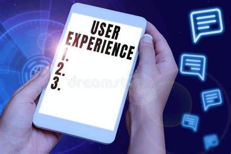 Text Sign Showing User Experience Business Concept How A Person Reacts And Feels After Using A