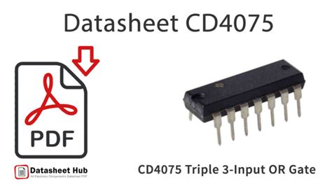 Cd4075 Triple 3 Input Or Gate Datasheet Hub