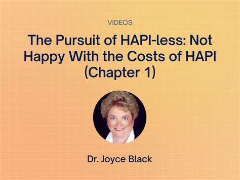 the pursuit of hapi less not happy with the costs of hapi chapter 1