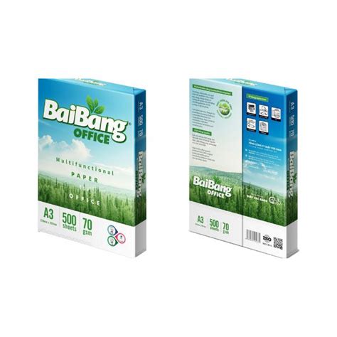 Giấy in A3 Bãi Bằng hồng 70gsm