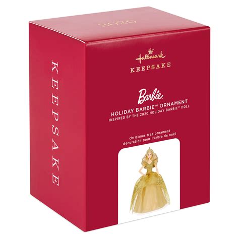 2020 Holiday Barbie 6 Caucasian Rare Qxr9271 Hallmark