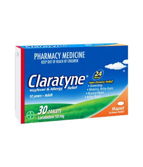 Claratyne Allergy And Hayfever Relief Antihistamine Tablets 30 Pack