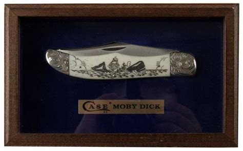Case Moby Dick Scrimshaw Collector Knife W165 Sab