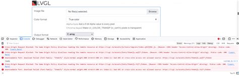 Is The Online Image Converter Working For Others General Discussion LVGL Forum