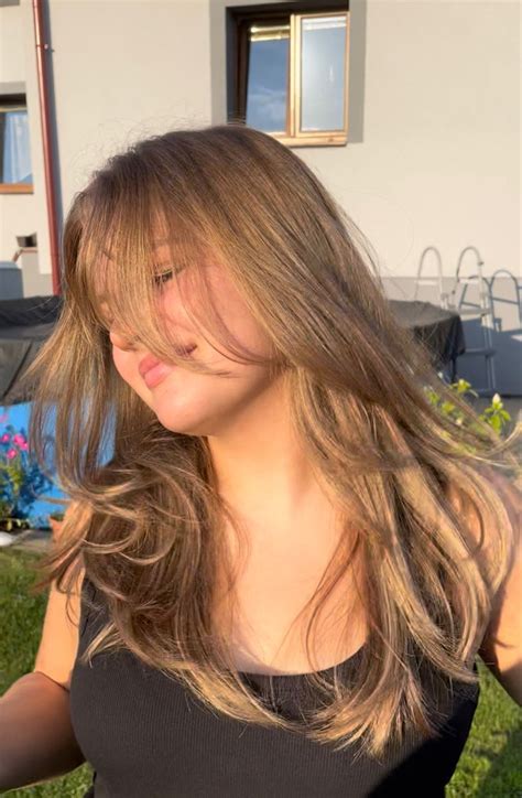 Curtain Bangs😍 In 2024 Bangs With Medium Hair Light Brown Hair