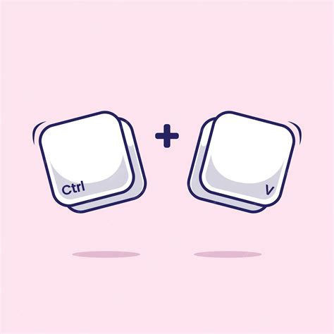 Premium Vector Computer Keyboard Combination Shortcut Ctrl V Icon For