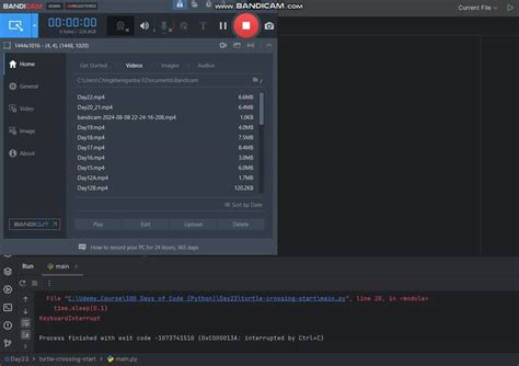 created a turtle crossing game using python chingkheinganba