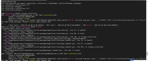 Calling The Release Interface Causes The Milvus Service To Hang · Issue 6868 · Milvus Iomilvus