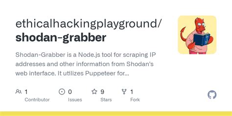 Github Ethicalhackingplayground Shodan Grabber Shodan Grabber Is A Node Js Tool For Scraping