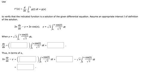 Solved Verify That The Indicated Function Is A Solution Of