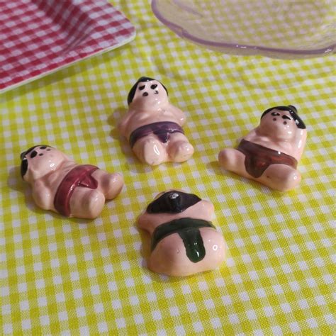 Sumo Wrestlers Chopstick Rests Furniture And Home Living Kitchenware