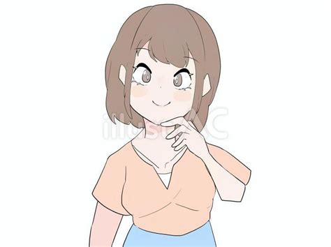 女性の立ち絵イラスト No 23996398｜無料イラスト・フリー素材なら「イラストac」
