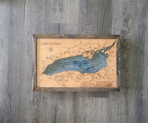 Lake Ontario 3d Wood Map Makerplace By Michaels