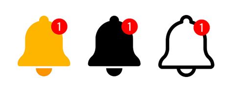 알림 벨 아이콘입니다 들어오는 받은 편지함 메시지입니다 새 메시지 알림 아이콘 컬렉션입니다 알람 기호입니다 스톡 벡터 가상현실에 대한 스톡 벡터 아트 및 기타 이미지