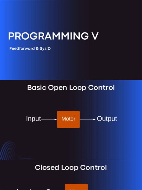 Programming V Feedforward And Sysid Pdf Computers