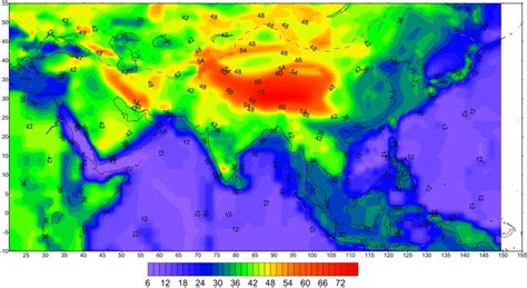New Moho For Asia Integrated Into Crust 2 0 Model Download Scientific