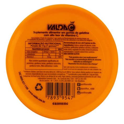 Bala Valda De Gelatina Laranja Mentolada C Pote 50g Kuroda Atacarejo Em Socorro