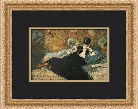 Edouard Manet Portrait Of Nina De Callias Custom Framed Print Etsy