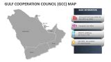 Gulf Cooperation Council GCC Map For Google Slides And PowerPoint PPT Slides