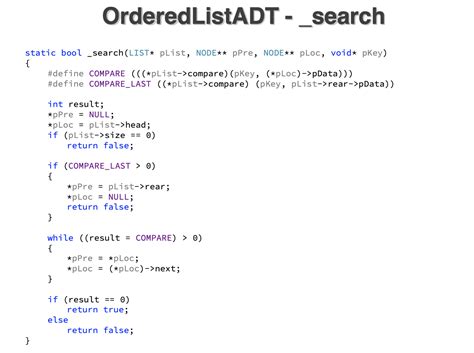 Ordered List ADT Implement Ordered List ADT It Chegg