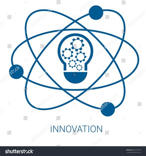 Innovation Vector Blue Flat Icon On Stock Vector Royalty Free