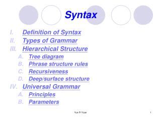 PPT Syntax PowerPoint Presentation Free Download ID 572036