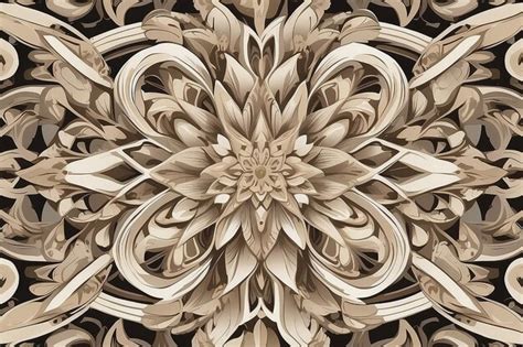 Premium Photo Object Symmetry Pattern Beige Brightly