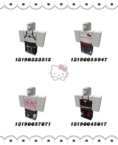 Brookhaven Hello Kitty Outfit Estilismo Para Parejas A Juego Mochilas De Hello Kitty