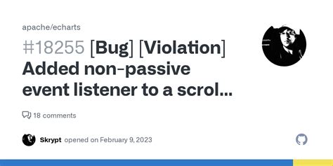 Bug Violation Added Non Passive Event Listener To A Scroll Blocking
