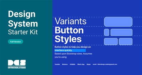 Design System Button Library Figma
