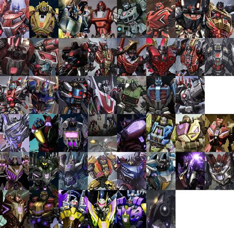 Transformers Fall Of Cybertron Characters By Mnstrfrc On Deviantart