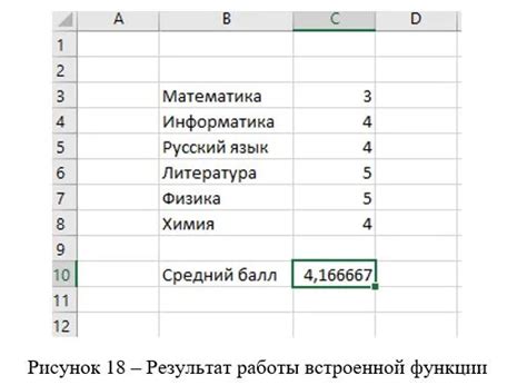 Работа с формулами Excel использование встроенных функций Excel