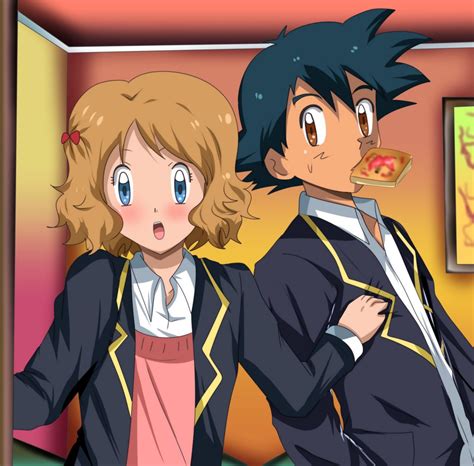 Ash And Serena Fan Art