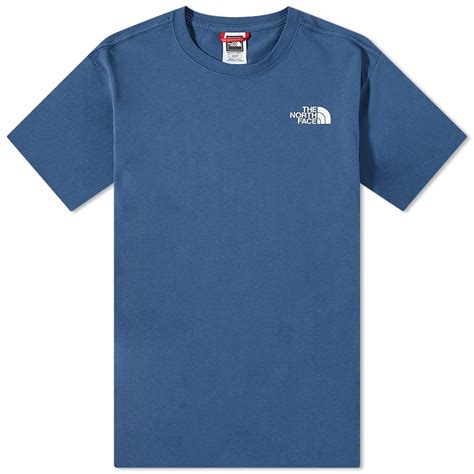 The North Face Redbox Celebration T Shirt Shady Blue End Us