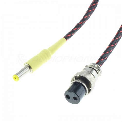 Power Cable Gx16 To Jack Dc Multi Ended 5525mm And 5521mm 1m