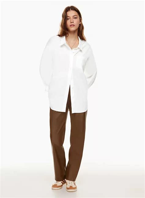 Wilfred Free Relaxed Poplin Shirt Aritzia Us