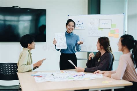 Group Of Asian Creative Team Programing Designers Participate In All Phases Of The Ux Ui Design