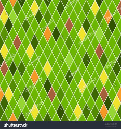 Seamless Pattern Small Rhombuses Green Colors Stock Vector 400890394 Shutterstock