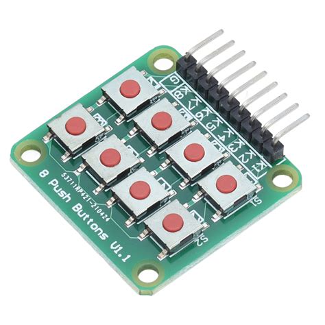 2x4 Matrix Keypad Module 8 Push Button Micro Switch Board For Single Chip Microcomputer
