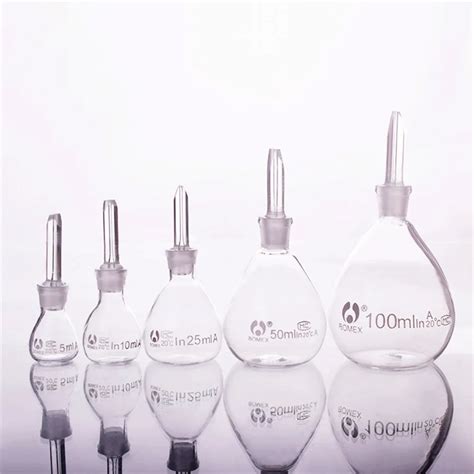 Ml Glass Specific Gravity Bottle Pycnometer Class A Science Labware Medical In Flask From