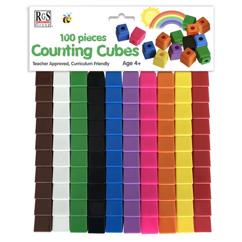 A Vibrant Set Of 100 Counting Cubes Designed For Educational Purposes