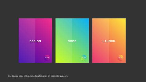 Creative Gradient Cards With Hover Effect Using Html And Css Coding Torque
