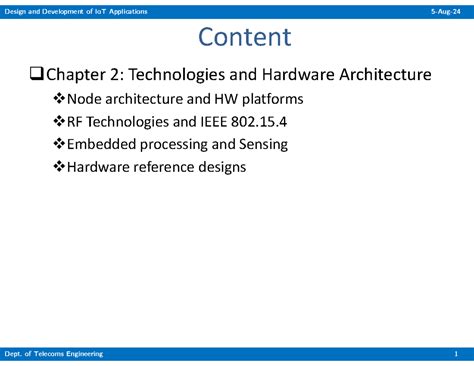 Ch02 Technologies And Hw Architecture Chapter 2 Technologies And Hardware Architecture Node