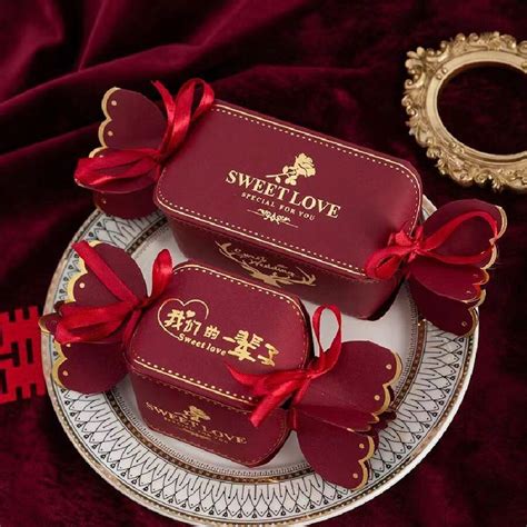 10pcsset Candy Shaped Candy Box Elegant Wedding Candy T Box
