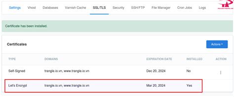 Hướng Dẫn Cài đặt Ssl Free Lets Encrypt Trên Cloudpanel