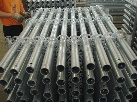 Round Ring Lock Scaffolding System Construction Layher Ringlock Scaffold Galvanized 3m Standard