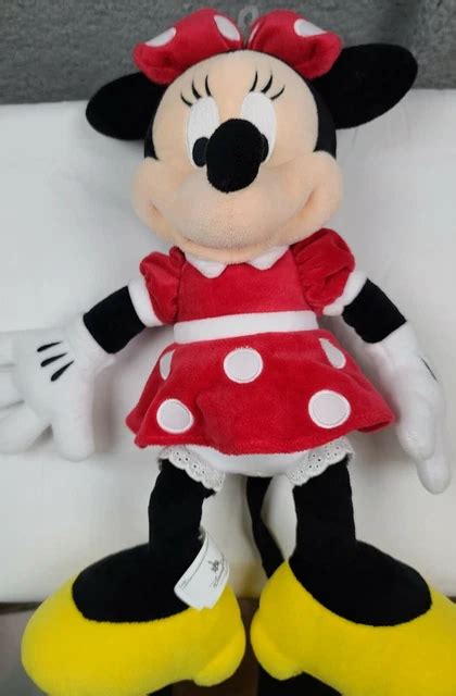 Disney Minnie Mouse 19” Plush Red Polka Dot Dress Toy Doll £931