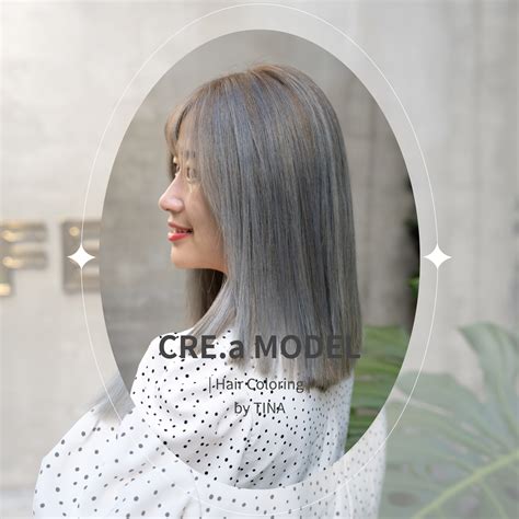 台北染髮推薦：藍灰色直條紋染秒變個性女孩、今夏必試的挑染造型