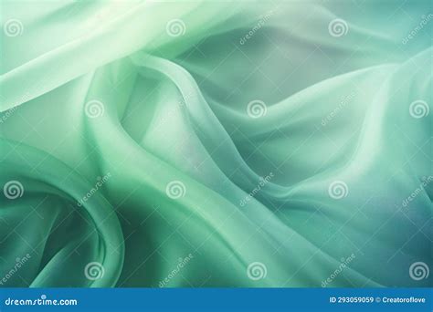 A Green Color Translucent Fabric Background Stock Illustration