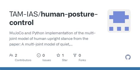 GitHub TAM IAS Human Posture Control MuJoCo And Python
